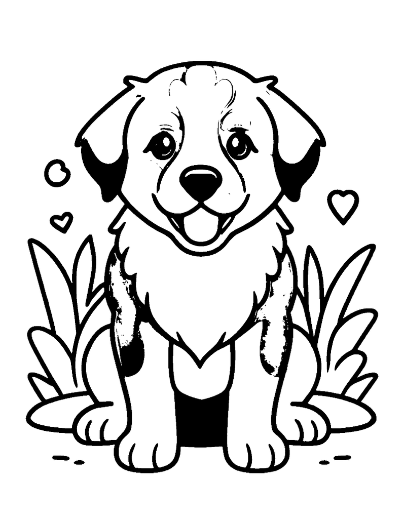 Free Bernese Mountain Dog Coloring Page – Downloadable PNG — The Fussy Pup