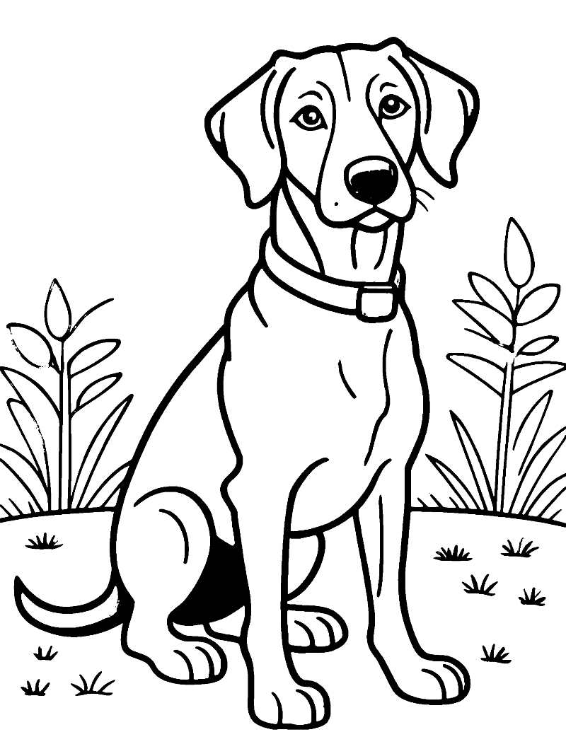 Free Rhodesian Ridgeback Coloring Page – Downloadable PNG — The Fussy Pup